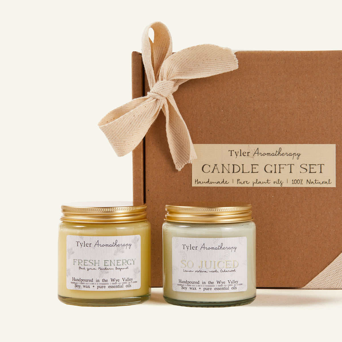 Energising candle gift set - mood boosting scents – Tyler Aromatherapy Ltd