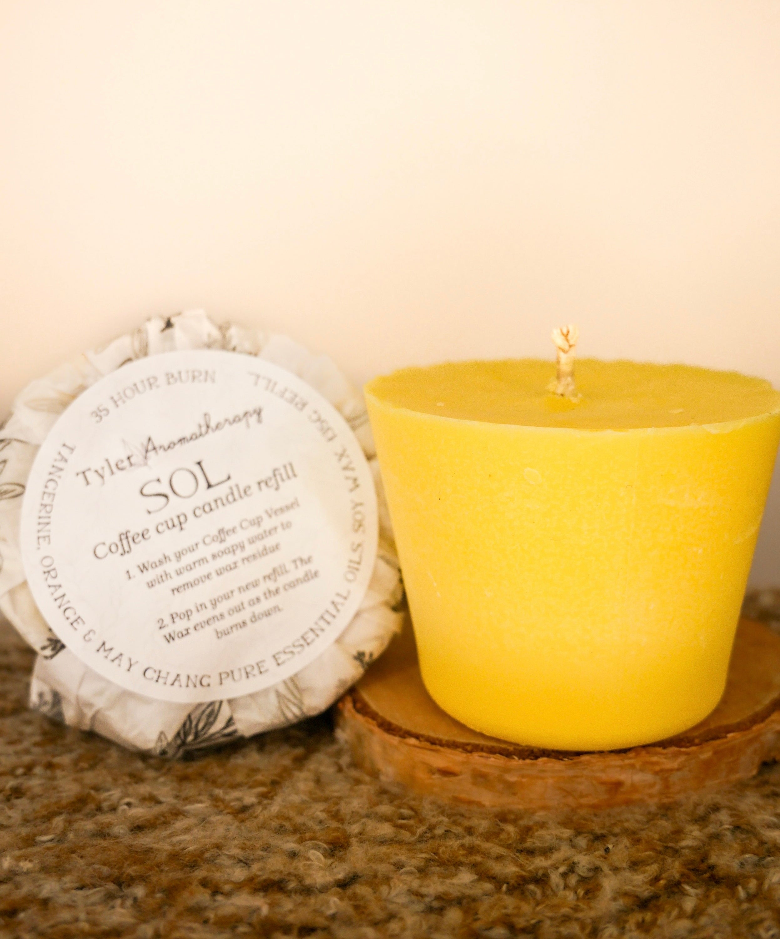 SOL Coffee Cup Candle Refill | Tyler Aromatherapy – Tyler Aromatherapy Ltd