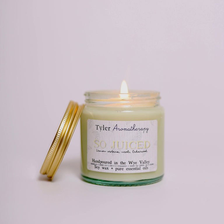 So Juiced mood candle - Energising Scent – Tyler Aromatherapy Ltd