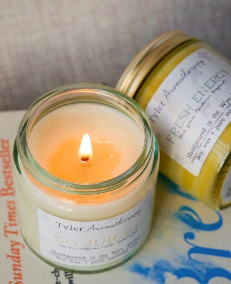 Energising candle gift set - mood boosting scents – Tyler Aromatherapy Ltd