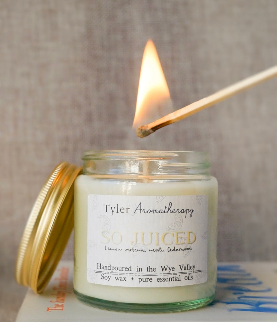 So Juiced mood candle - Energising Scent – Tyler Aromatherapy Ltd
